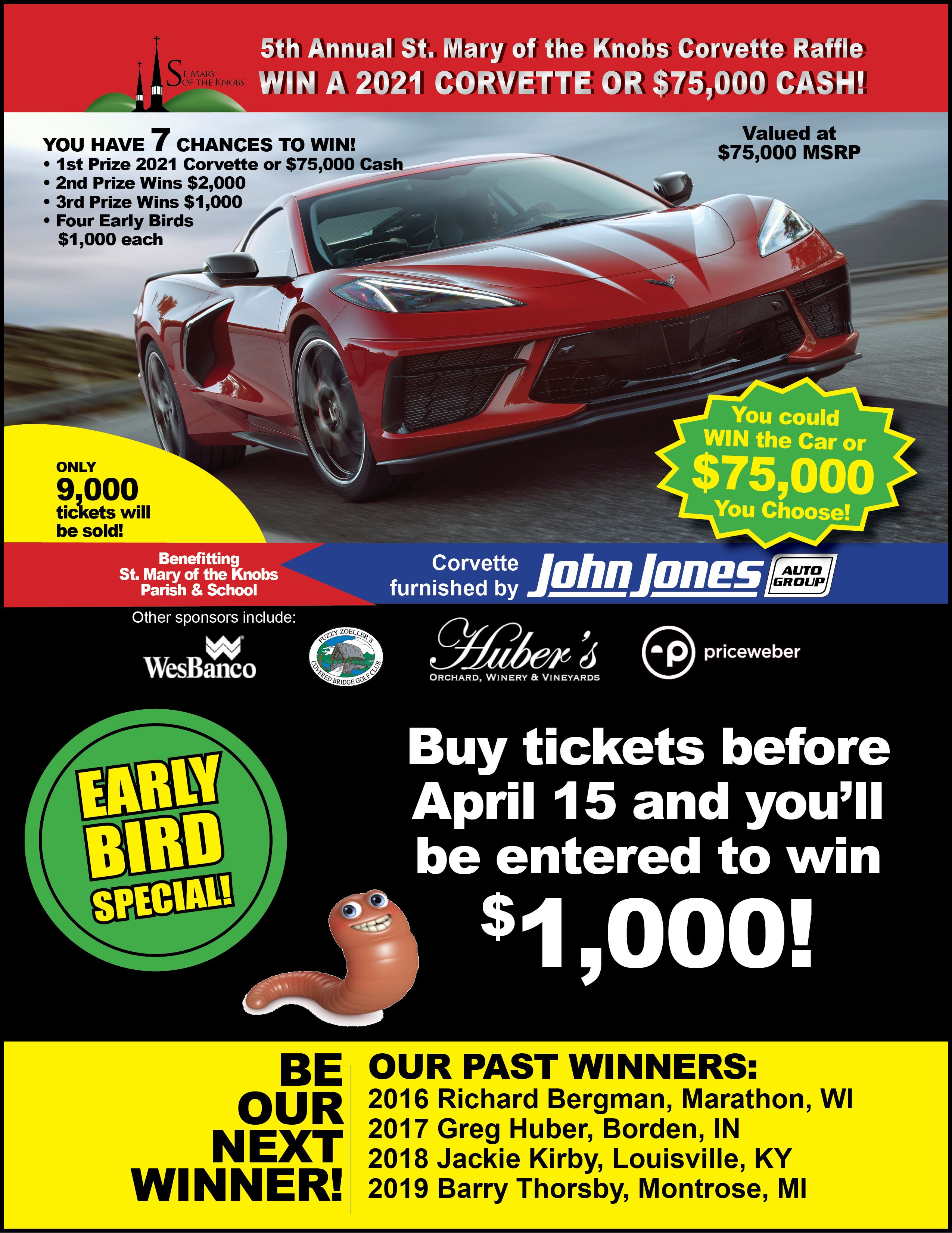 St. Mary of the Knobs Corvette Raffle - AllCollectorCars.com